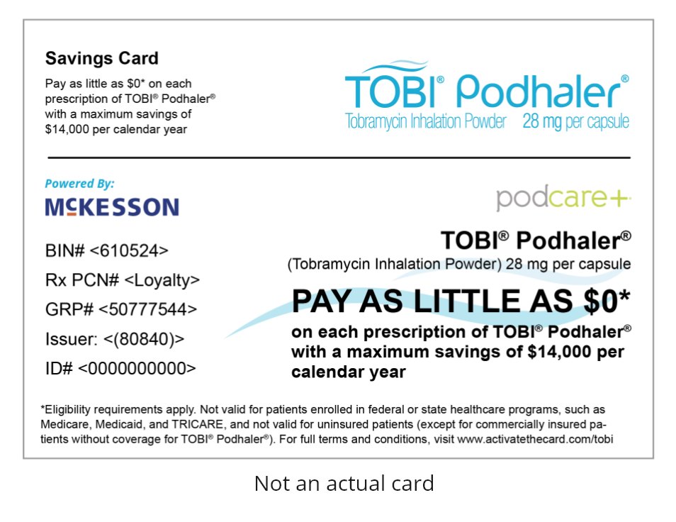 TOBI® PODHALER® | PODCARE+® Patient Support